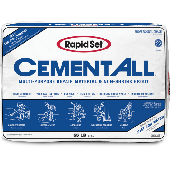 UNITIS | CTS Rapid Set Cement All - Blue Bag - 55 lb bag - 50/pllt