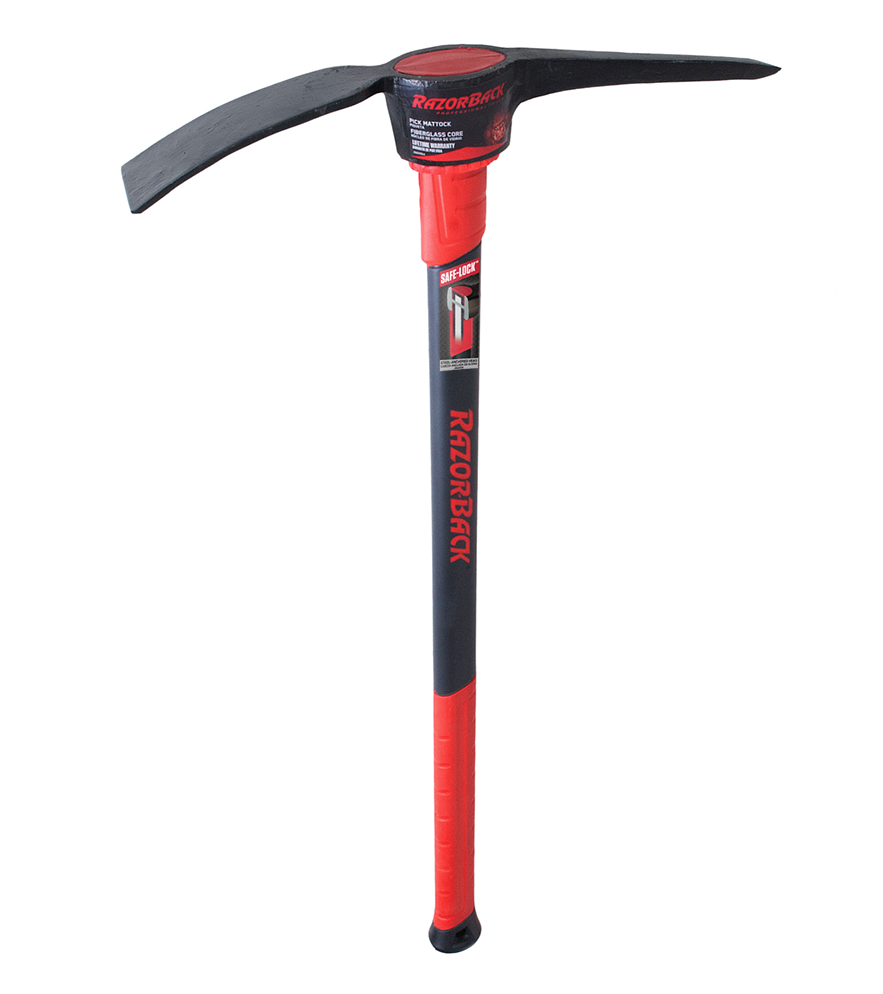 UNITIS | RazorBack 5lb Pick Mattock with Fiberglass Handle