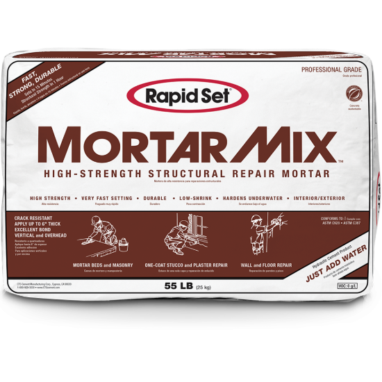 UNITIS | CTS Rapid Set Mortar Mix - Brown Bag - 55lb/bag - 50/pllt