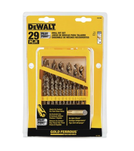 UNITIS | Dewalt 29pc Pilot Point Drill Bit Set