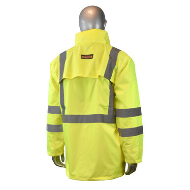 UNITIS | Radians Green Class 3 Reflective Rain Jacket - Large
