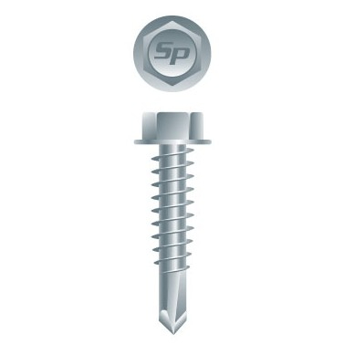 UNITIS | Tek Screw - HWH - #12 x 1-1/2" - Zinc - 5lb (400/box)