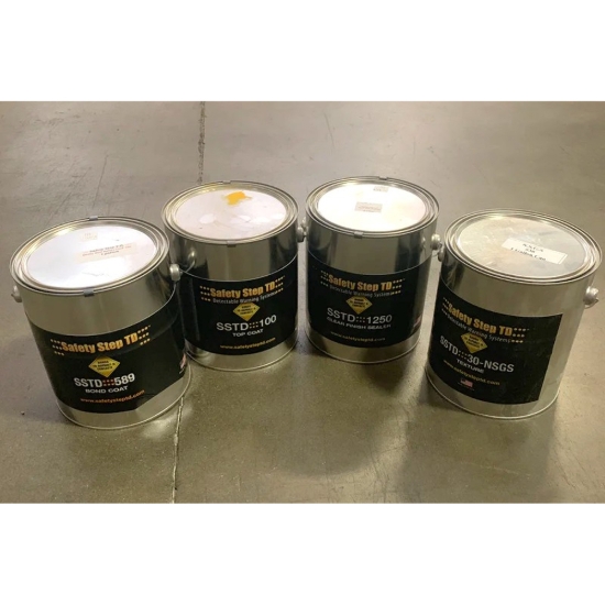UNITIS | Safety Step TD Install Kit for 3' x 10' Mat - Yellow
